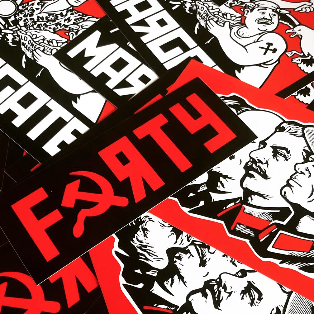 Dan Cates Forty Sticker Pack By Jon Horner – fortyskateboardco