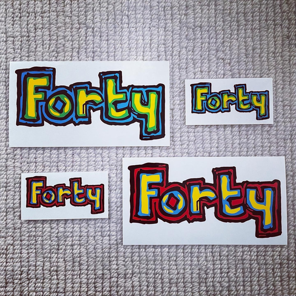 Forty Scribble Sticker Pack – fortyskateboardco